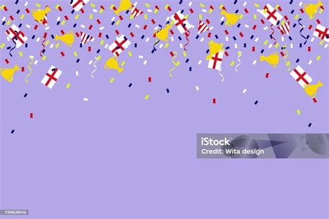 영국의 국기 멧새 색종이 배경 디자인 축하 챔피언 스포츠 축구 벡터 일러스트 레이 션 잉글랜드기에 대한 스톡 벡터 아트 및 기타 이미지 잉글랜드기 장식용 깃발 1위