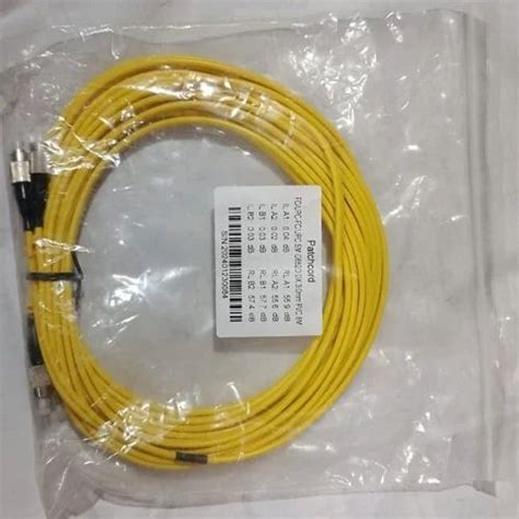 Lc Printer Fiber Optic Patch Cord Yellow At ₹ 400 Piece In Basantia Id 2855796763133