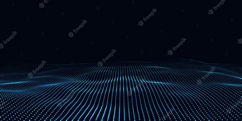 Premium Vector Big Data Futuristic Technology Blue Background Cyber