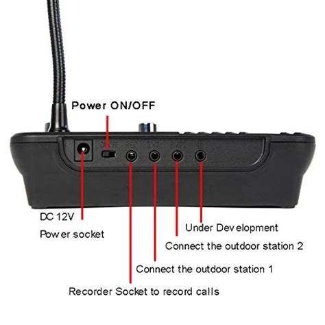 Window Speaker Intercom System Anti Interference Dual Way Intercommunication Microphone And