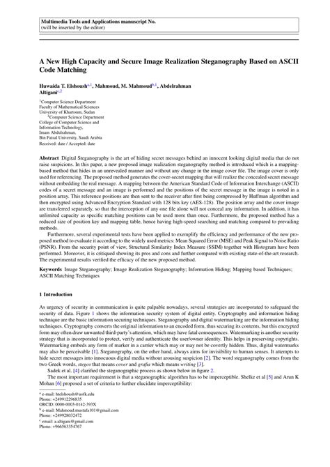 Pdf A New High Capacity And Secure Image Realization Steganography