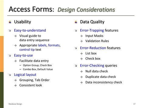 Ppt Db Implementation Ms Access Forms Powerpoint Presentation Free