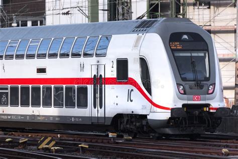 Modern German Ic Wagons Near Cologne Germany Panorama Editorial Stock Image Image Of Winter