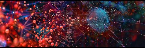 An Abstract Visualization Of A Neural Network With Interconnected Nodes