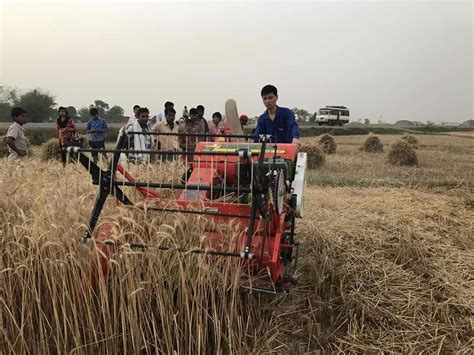 15hp Diesel Mini Small Rubber Trackcombine Harvester Fo Rice And Wheet Farm Machinery And