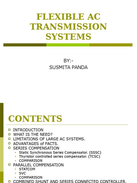 Flexible Ac Transmission Systems Pdf Electric Power Transmission Ac Power