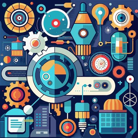 Premium Vector A Colorful Poster With A Colorful Design With A