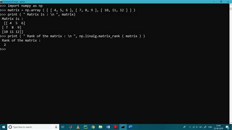 Matrix Operations With Python Numpy Ii Learntek