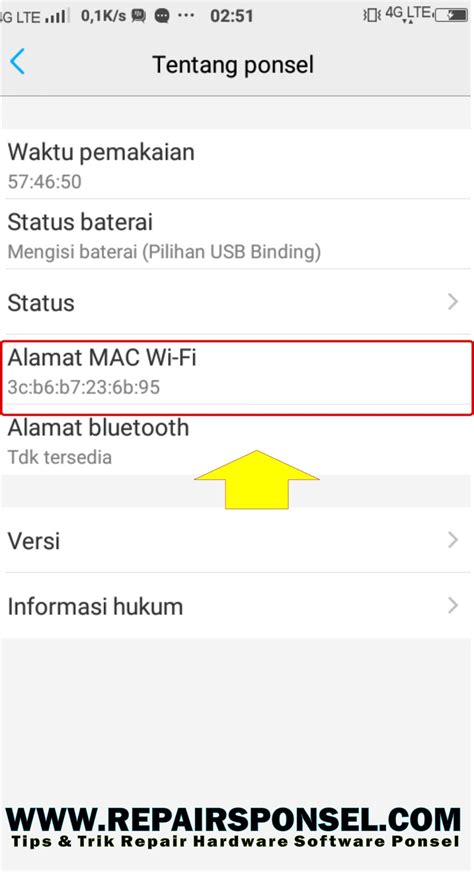 Cara Mengetahui Mac Address WI FI Vivo Smartphone Repairs Ponsel