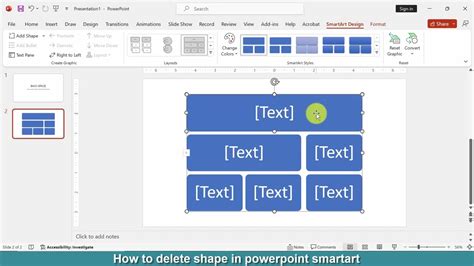 How To Delete Shape In Powerpoint Smartart Youtube