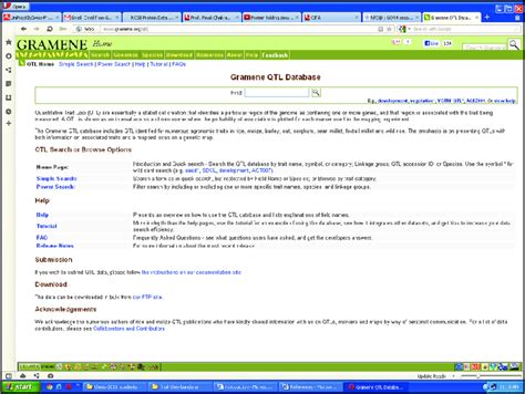 7 Home Page Of Gramene Qtl Database Download Scientific Diagram