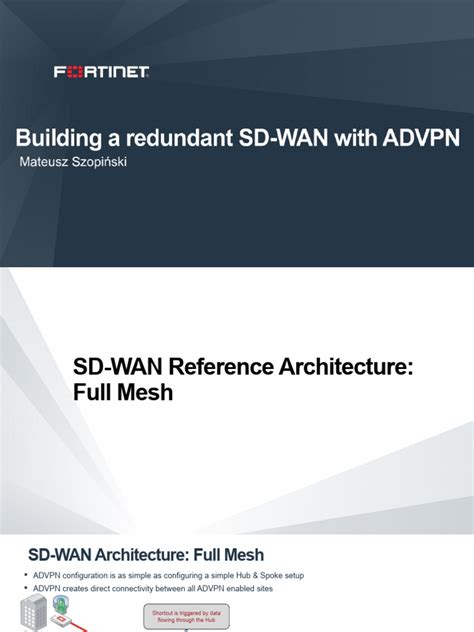 Redundant Sd Wan With Advpn Pdf Router Computing Virtual