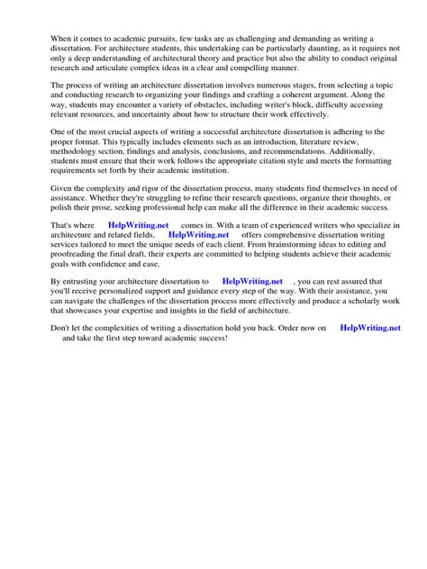 Architecture Dissertation Format Pdf Thesis Methodology