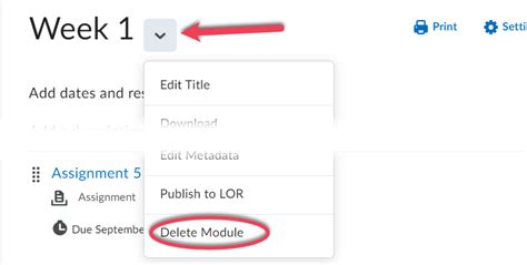 Delete Content Instructor Help Instructional Technology Help Center