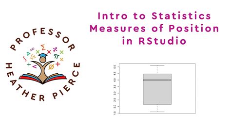 Measures Of Position In RStudio YouTube