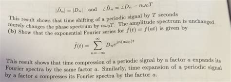 Solved If A Periodic Signal F T Is Expressed As An