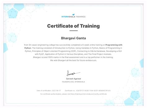 bhargavi ganta on linkedin internship python connections internshala