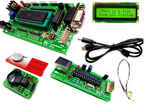 my technocare 8051 development board with usb isp programmer kit onboard zif socket 40 pin