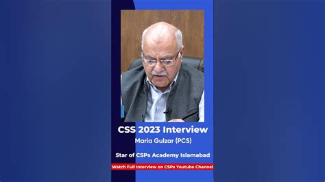 Mock Interview Css Exam Preparation From Csps Academy Islamabad Csspreparation Youtube