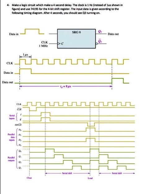 solved need help setting this up 4 make a logic circuit which make a 4 second delay the clock