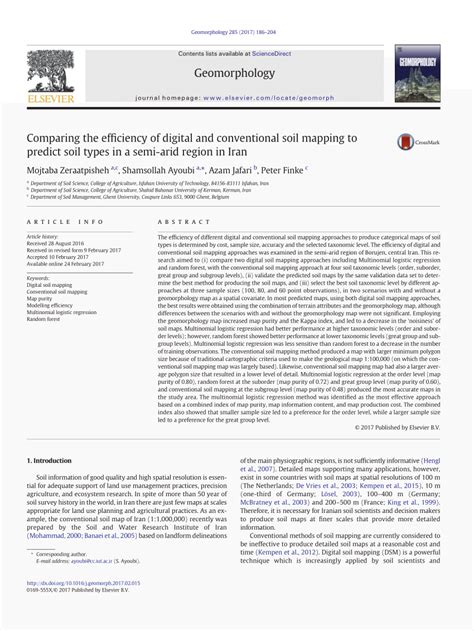 PDF Digital Soil Mapping Downscaling And Updating Conventional Soil Maps Using GIS RS