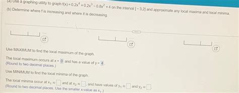 [answered] a use a graphing utility to graph f x 0 2x 0 2x 0 8x 4 on