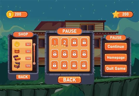 List Of Mobile Games Game Ui Kit User Interface Ui Ux 20470781