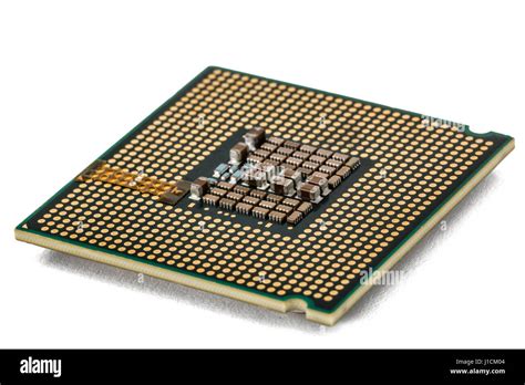 Computer Processor Multicore CPU Isolated On White Background Stock Photo Alamy