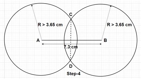 Draw The Line Segment Overline Text AB Of Length 7 3 Cm And Find Its Axis Of Symmetry