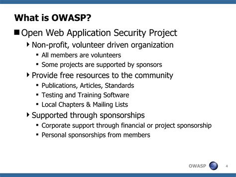 Introduction To Owasp Ppt