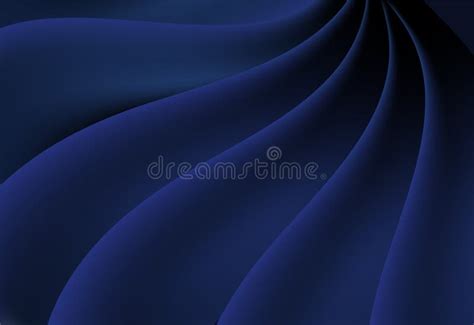 Blue Abstract Curve And Wavy Vector Background Stock Vector Illustration Of Dark Stripes