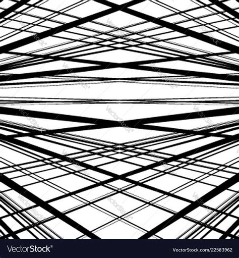 Pattern Of Irregular Random Lines Black And White Vector Image