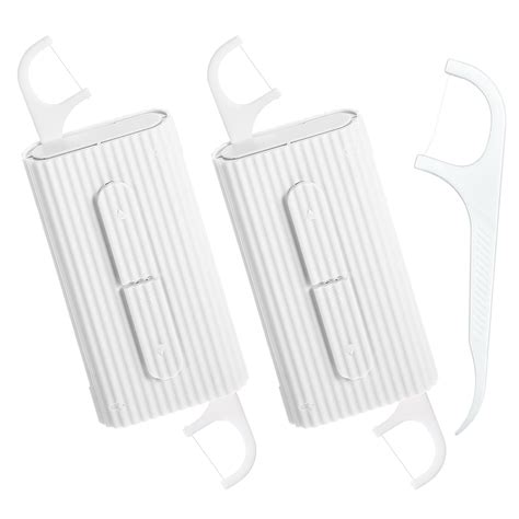 2 Case Portable Dental Floss Dispenser With Adult Flosser