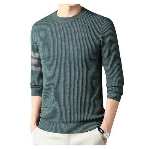 프리마켓금정 남성 라운드넥티 긴팔 캐주얼 가을 Ho3 라운드 니트 키작남 골지 스웨터 티몬