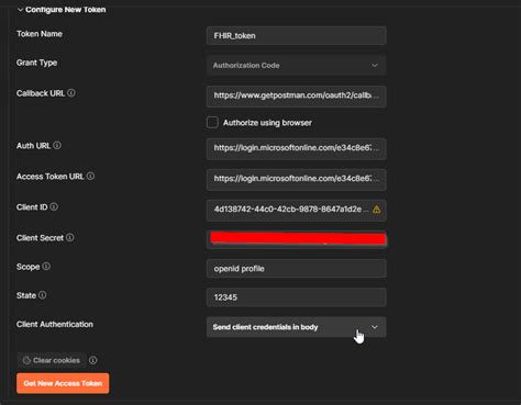 azure fhir proxy using postman 401 you do not have permission to view this directory or page