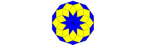 10 Fold Symmetric Tiling By Thin And Thick Rhombs Download Scientific Diagram