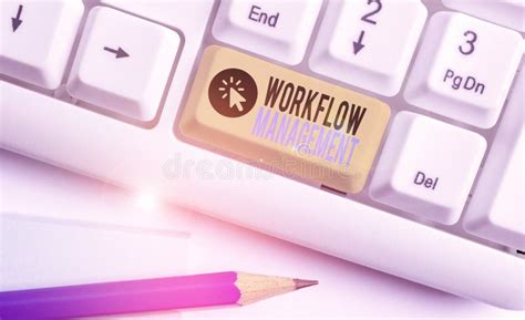 Text Sign Showing Workflow Management Conceptual Photo The Execution And Automation Of Business