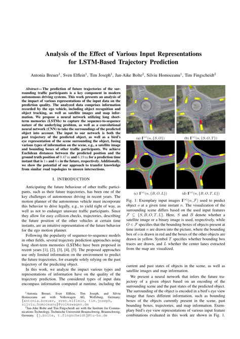 Pdf Analysis Of The Effect Of Various Input Representations For Lstm