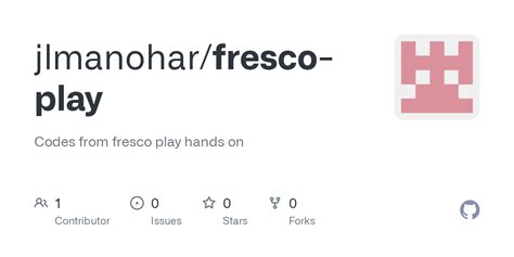 Github Jlmanoharfresco Play Codes From Fresco Play Hands On