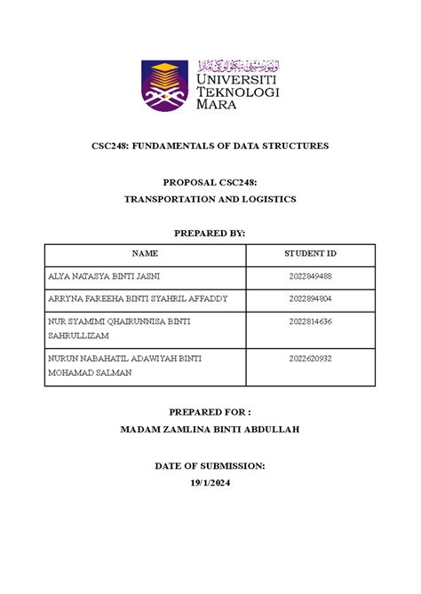 report 248 csc248 fundamentals of data structures proposal csc248