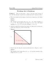 PS2 Soln Econ 3030 Spring 2014 R Masson Problem Set 2 Solutions Problem 1 There Are Two