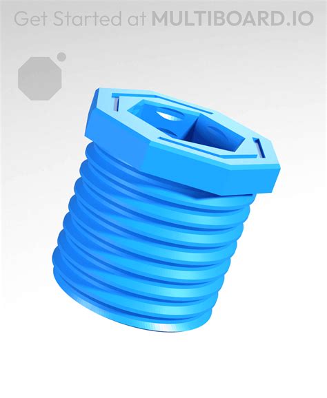 20 Mm Big Thread Flat Head Honeycomb Hole Bolt 3d Model By Multiboard On Thangs