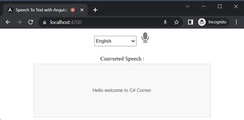 Convert Speech To Text Using Azure Ai Speech In Angular And Net Web Api