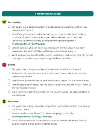 Master Task List Template