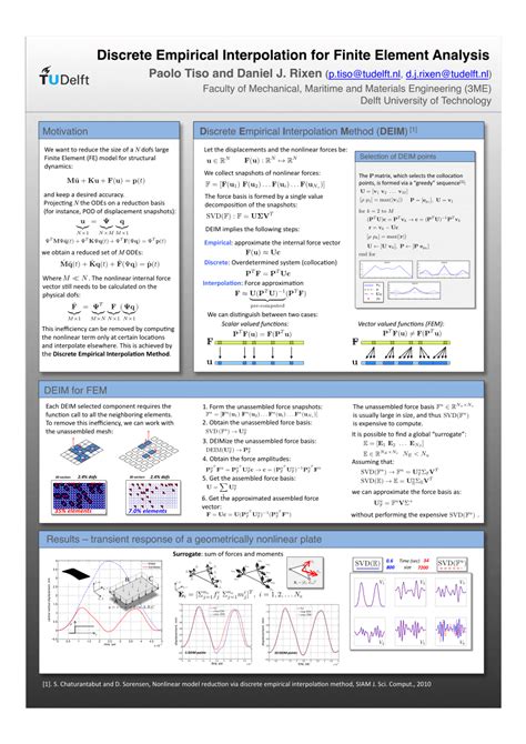 Pdf Discrete Empirical Interpolation For Finite Element Analysis