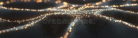 A Dynamic Network Of Bright Connections Against A Dark Canvas Depicting The Flow Of Data And