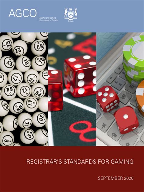 Agco Registrar S Standards For Gaming Pdf Computer Security Security