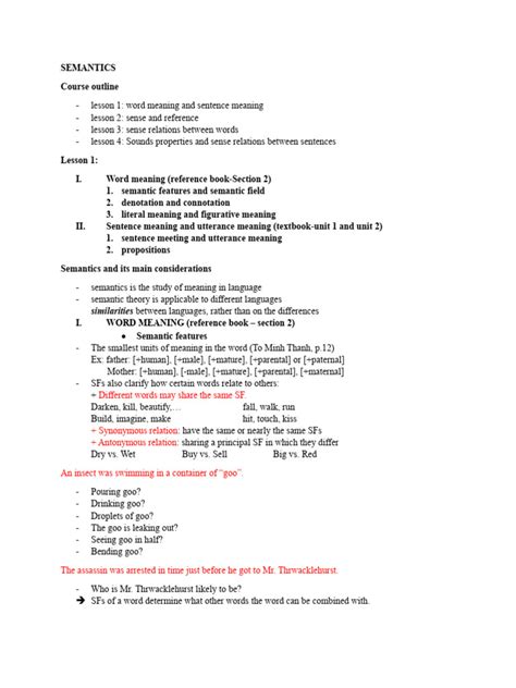 Semantics Pdf Semantics Proposition