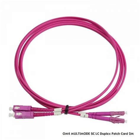 OM Multimode SC LC Duplex Patch Cord M LSZH Pink At Piece In Thiruvananthapuram