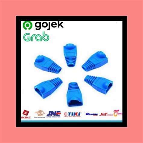 Jual Plug Boot Cat 5 Rubber Boot Rj45 Jaket Konektor UTP Jakarta Pusat Jocky Jaya Tokopedia